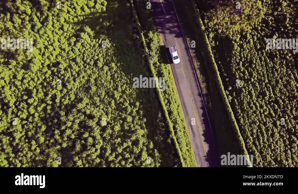 Curve at empty two lane highway Stock Videos & Footage - HD and 4K ...