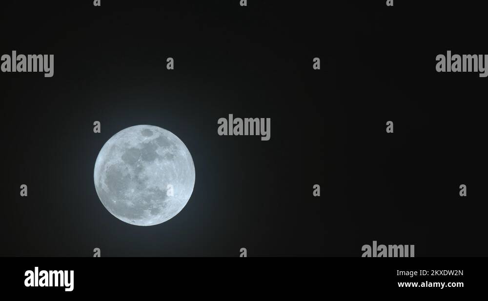 Real moon at largest also known as super moon Stock Video Footage - Alamy