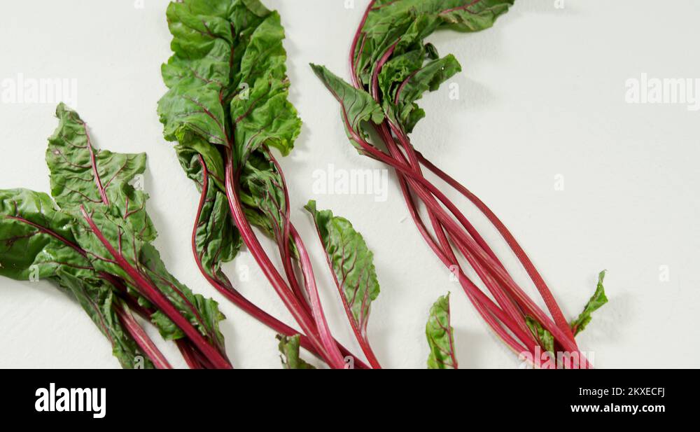Beetroot with leaves isolated on white background 4K 4k Stock Video ...