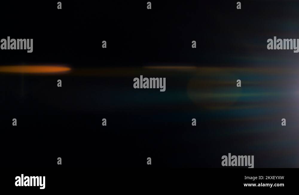 Realistic Anamorphic Lens Flare Practical Effects Stock Video Footage ...