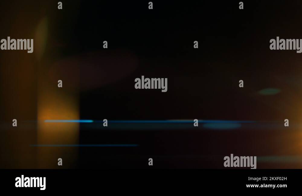 Realistic Anamorphic Lens Flare Practical Effects Stock Video Footage ...