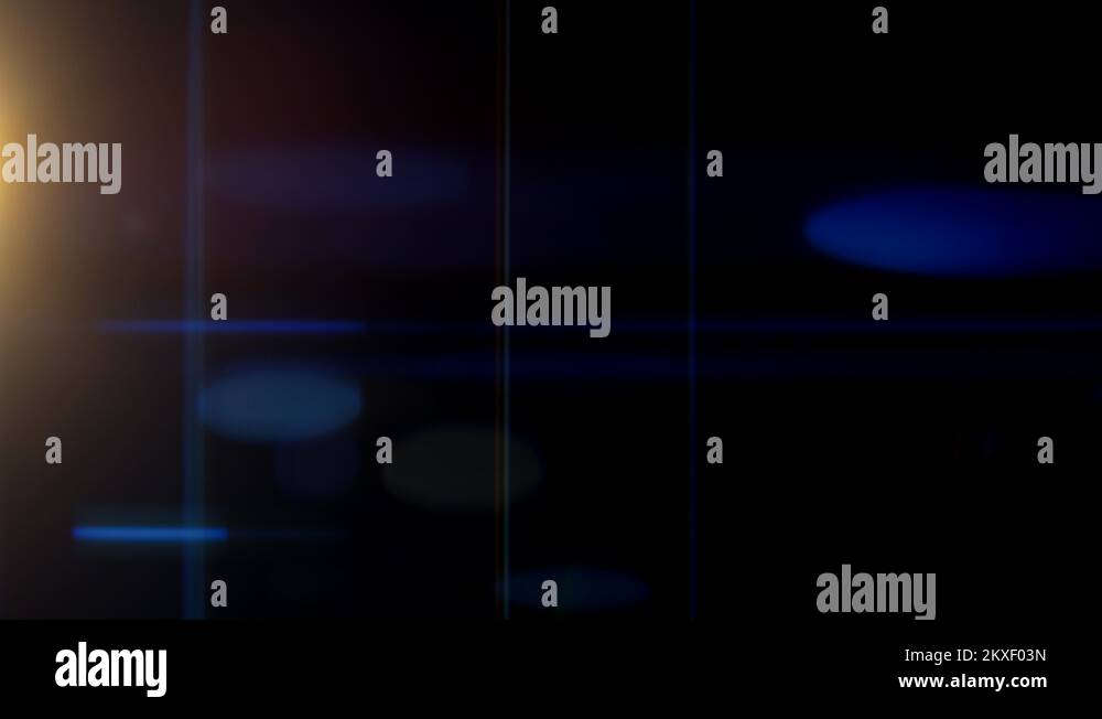 Realistic Anamorphic Lens Flare Practical Effects Stock Video Footage ...