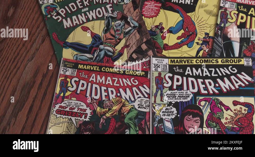 Amazing spiderman comic Stock Videos & Footage - HD and 4K Video Clips ...