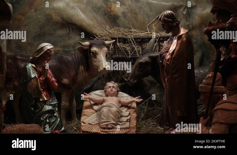 Bethlehem hand carved from wood, nativity creche statues of Jesus ...