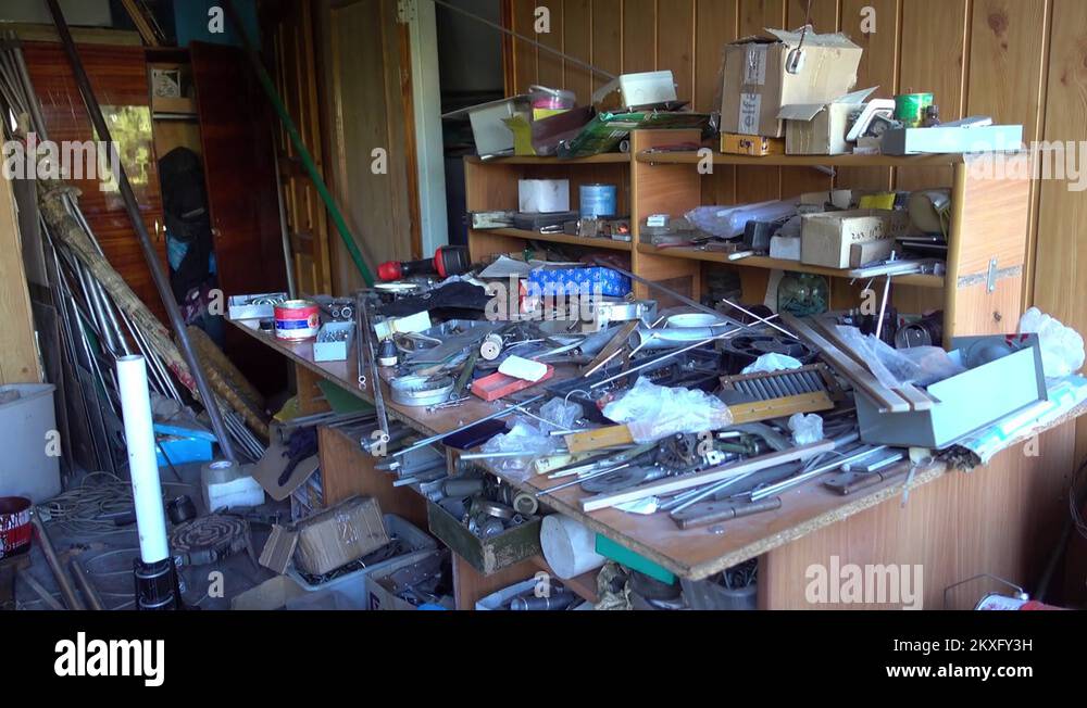 Table full of junk Stock Videos & Footage - HD and 4K Video Clips - Alamy