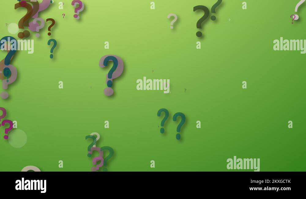Question marks. Looping. Alpha channel included Stock Video Footage - Alamy