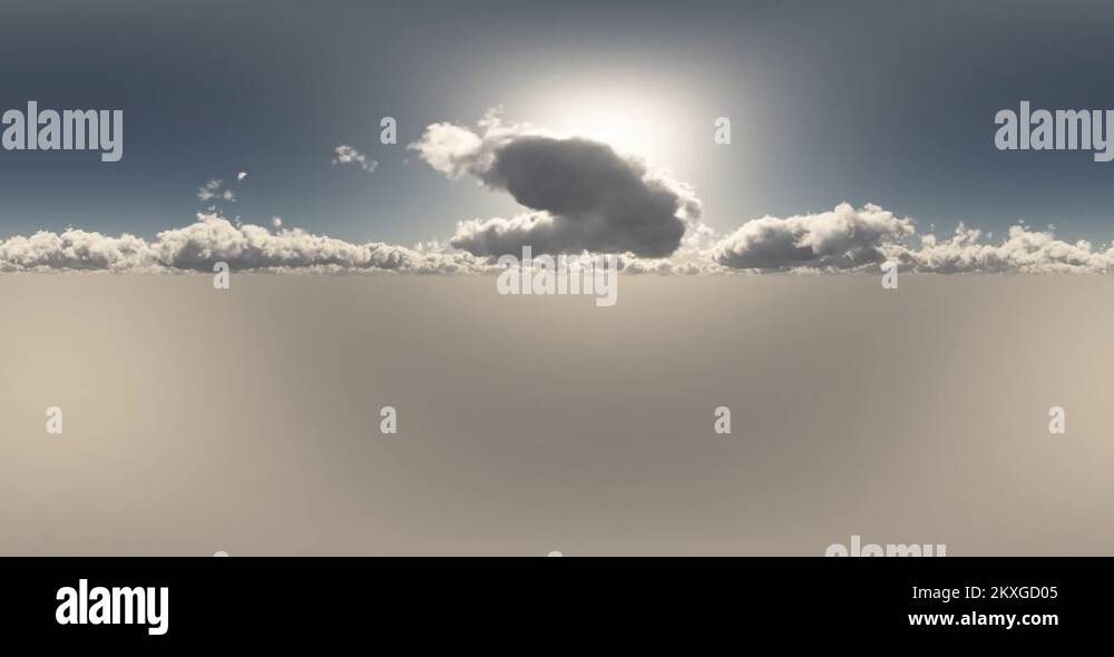 loop VR 360 degree Panoramic Sky and Clouds. ready for use in 3D ...