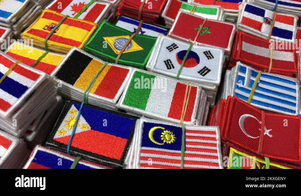 National flags as patches Stock Videos & Footage - HD and 4K Video ...