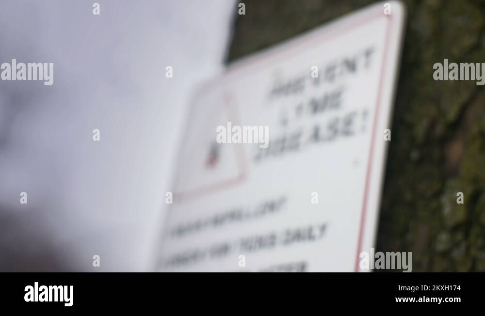 Lyme disease warning sign Stock Videos & Footage - HD and 4K Video ...