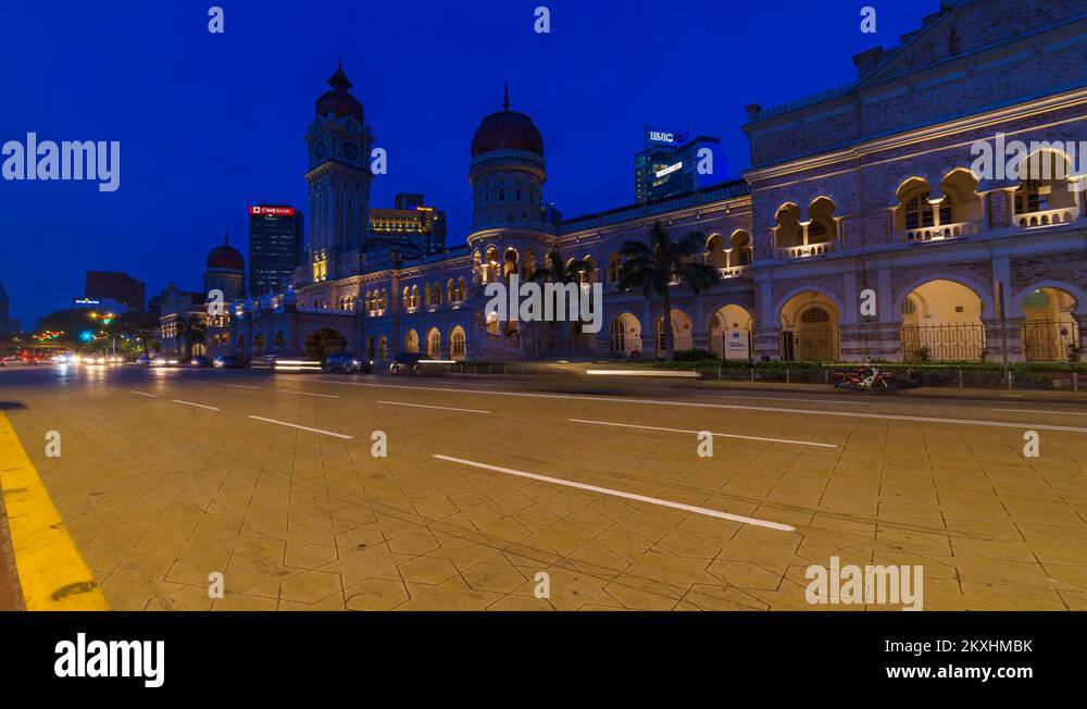 Sultan abdul samad building from merdeka square Stock Videos & Footage ...