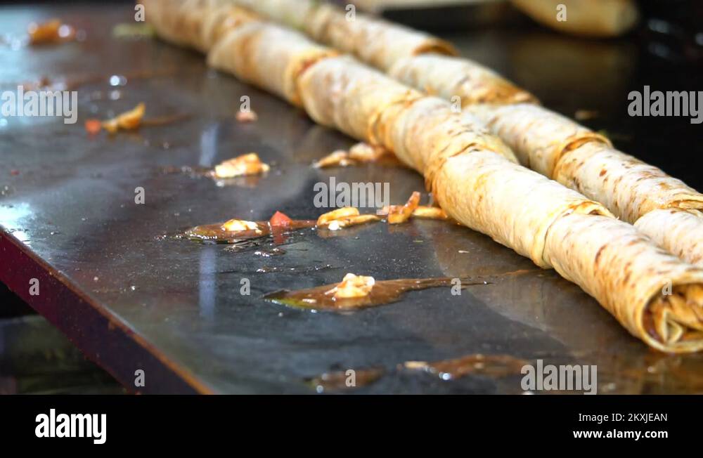 Doner Adana Kebab with Lahmacun Stock Video Footage - Alamy
