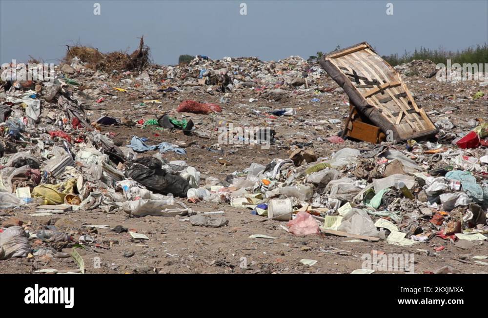 Ecological pollution, dumping of garbage Stock Video Footage - Alamy