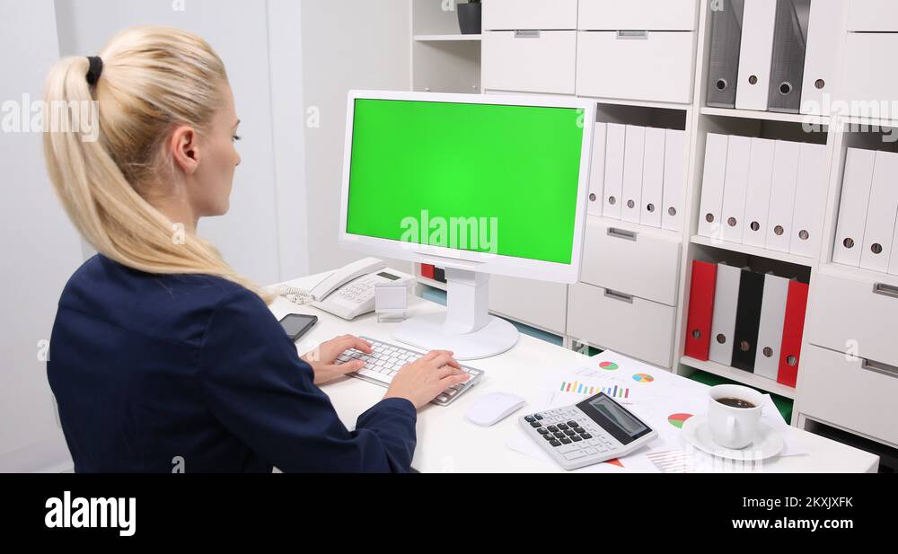 Office green screen background Stock Videos & Footage - HD and 4K Video ...