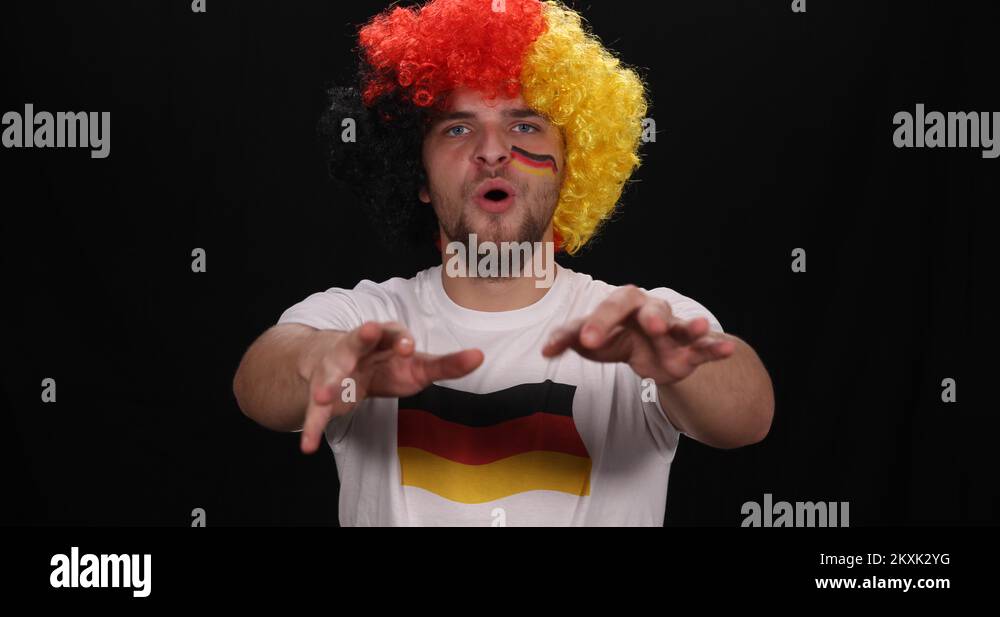 Young German Fan Sadness Trouble on Event Game Supporter Man Look Sad ...