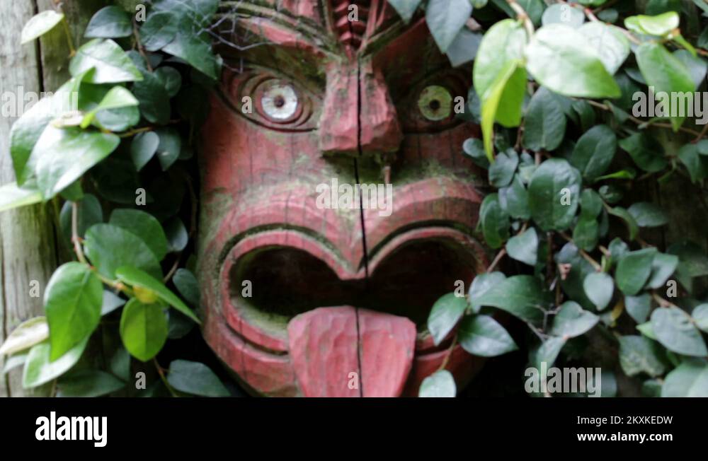 Maori carved wood design detail Stock Videos & Footage - HD and 4K ...