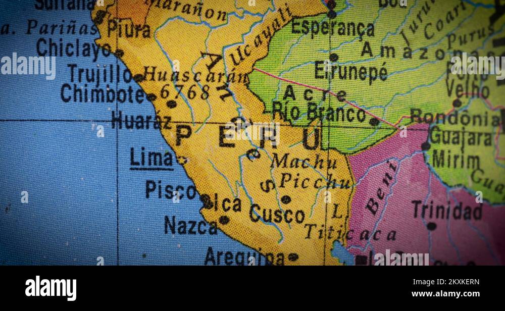 Map of peru Stock Videos & Footage - HD and 4K Video Clips - Alamy