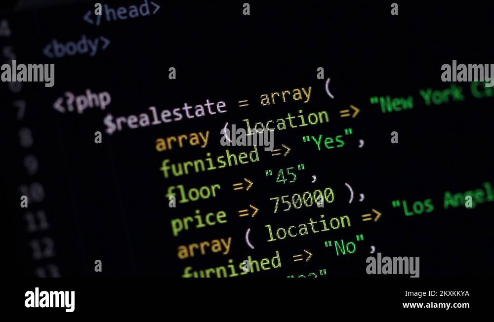 Php code Stock Videos & Footage - HD and 4K Video Clips - Alamy