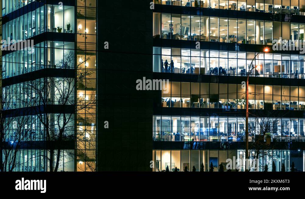 Night time office windows Stock Videos & Footage - HD and 4K Video ...