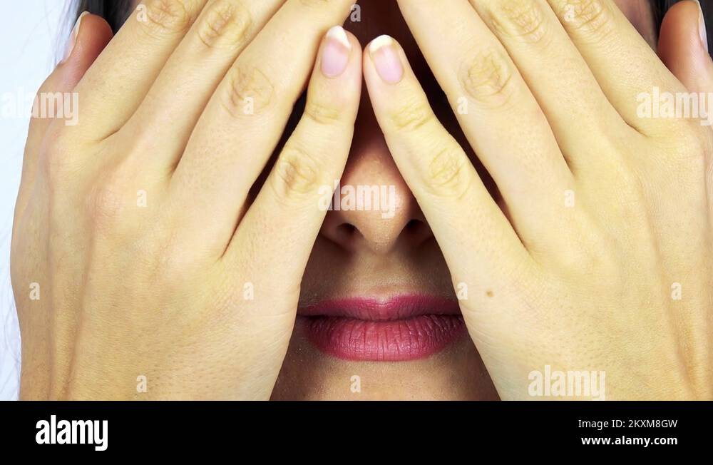 Beautiful young woman covered face Stock Videos & Footage - HD and 4K ...
