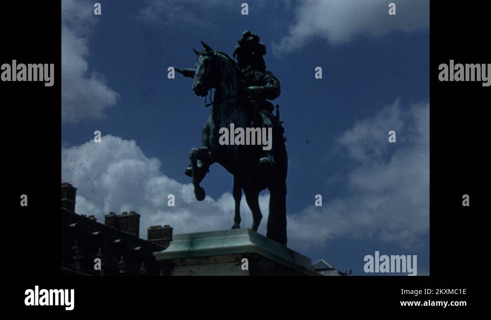 Statue of louis xiv at palace of versailles Stock Videos & Footage - HD ...