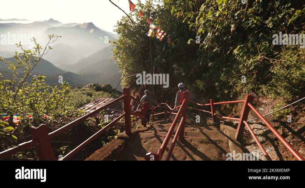 Pilgrims at sri pada mountain Stock Videos & Footage - HD and 4K Video ...