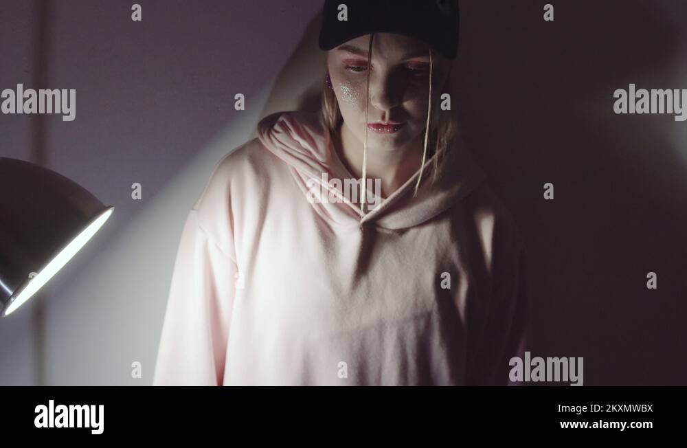 Girl dark room Stock Videos & Footage - HD and 4K Video Clips - Alamy
