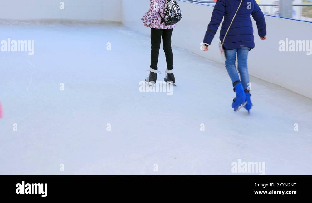 Ice skaters ice skating rink kids Stock Videos & Footage - HD and 4K ...