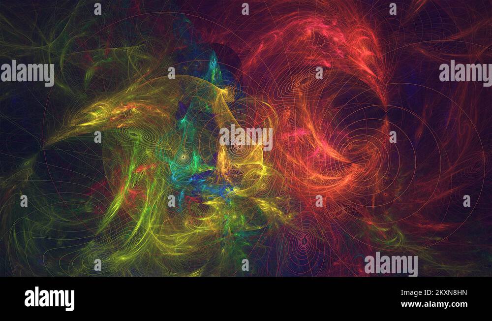 Magic Modern Digital Background. Cosmic Space. Rotation and zoom effect ...