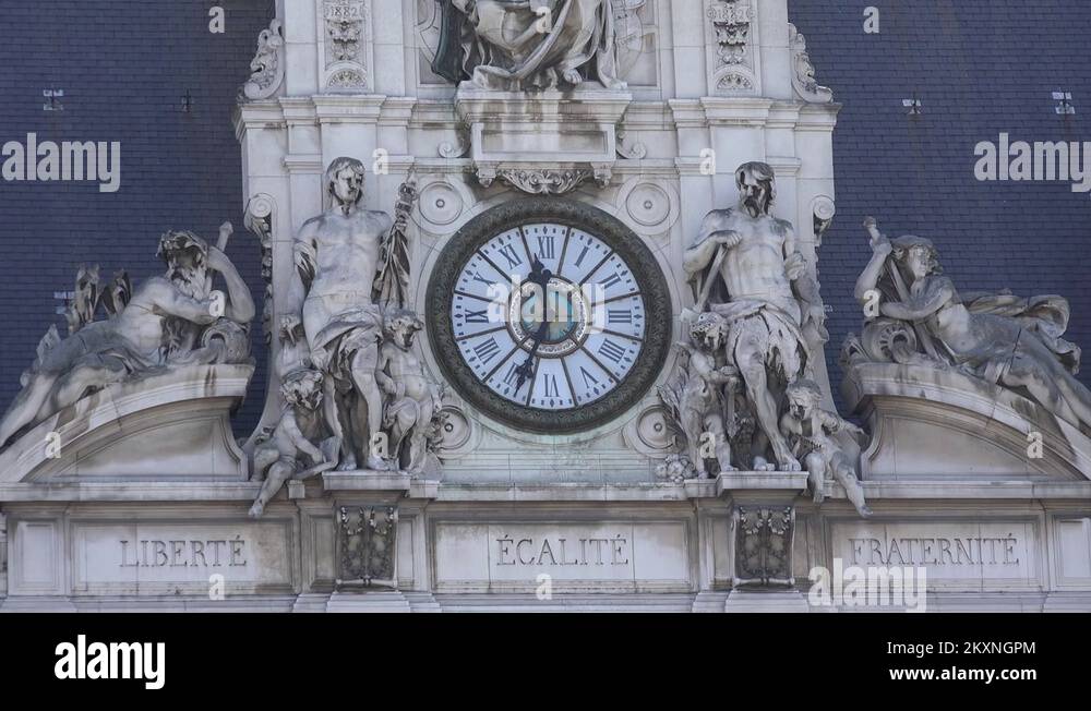 Clock at the city hall Stock Videos & Footage - HD and 4K Video Clips ...