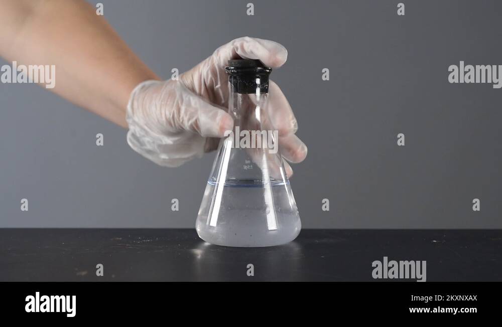 Methylene blue indicator Stock Video Footage - Alamy