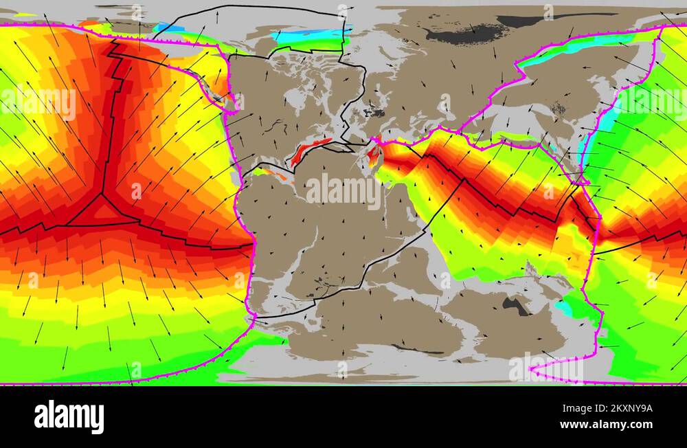 A diagram of tectonic plates Stock Videos & Footage - HD and 4K Video ...