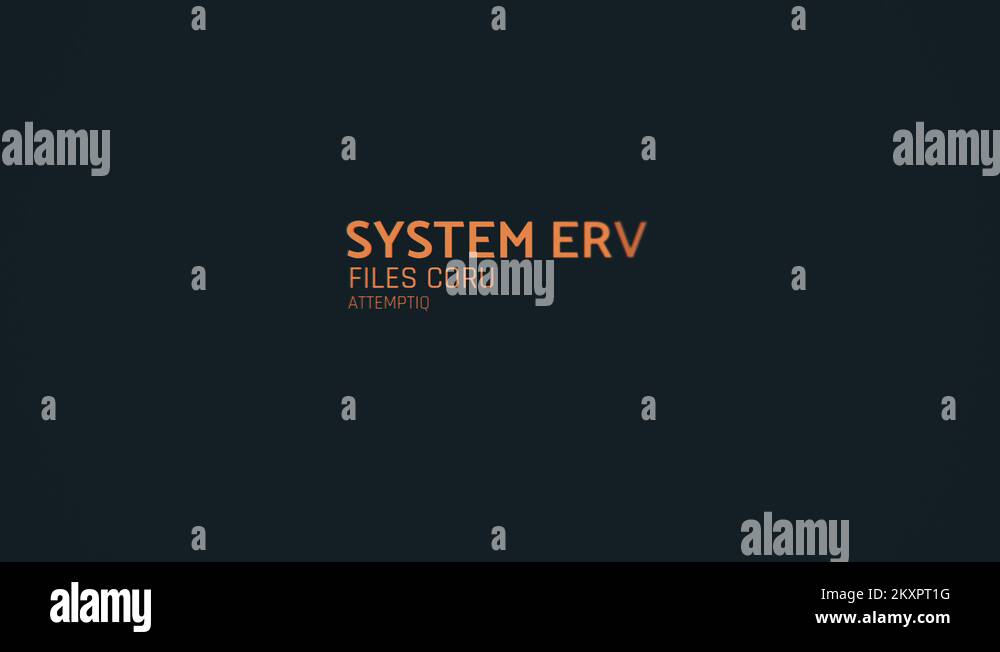 System Error Text Flashing On Screen Computer Malfunction Hacking 0533