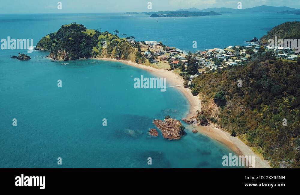 Bay of islands aerial new zealand Stock Videos & Footage - HD and 4K ...