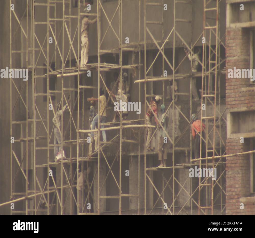 Workers on the scaffolding Stock Videos & Footage - HD and 4K Video ...