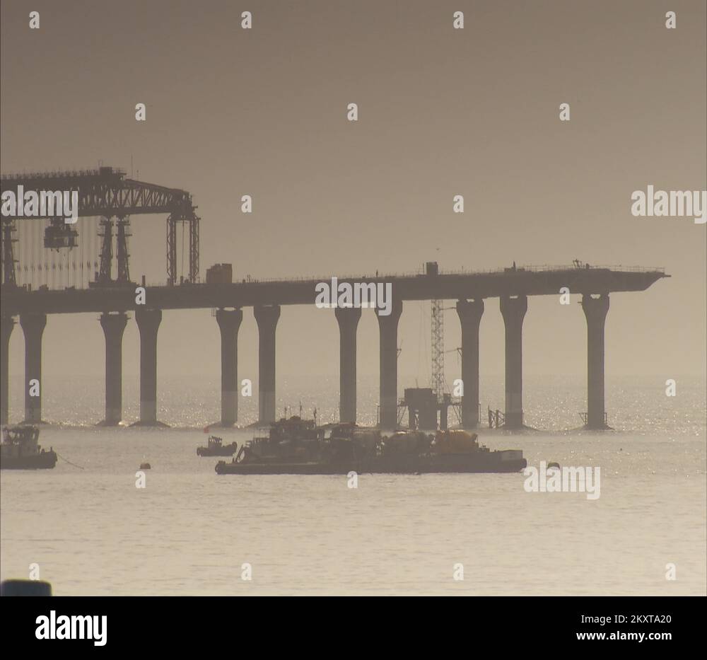 Construction of bandra worli sea link Stock Videos & Footage - HD and ...