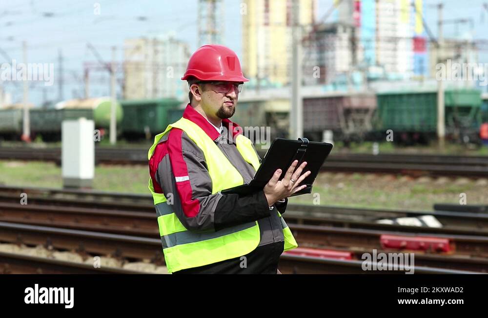 Worker at rail freight terminal Stock Videos & Footage - HD and 4K ...
