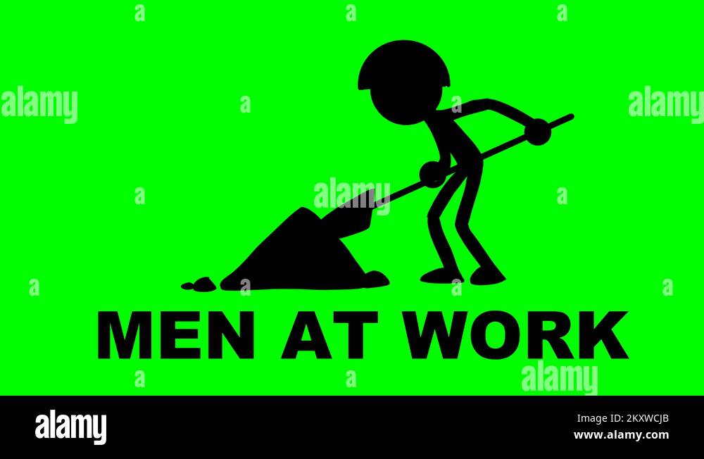 Man at work sign Stock Videos & Footage - HD and 4K Video Clips - Alamy