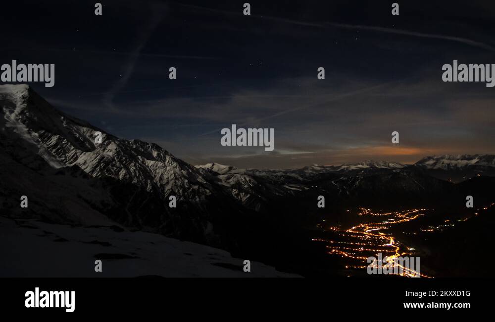Chamonix town night france Stock Videos & Footage - HD and 4K Video ...