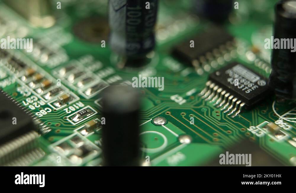 HD Macro Electronic Motherboard Detail Main Board Plate Circuit Motion ...