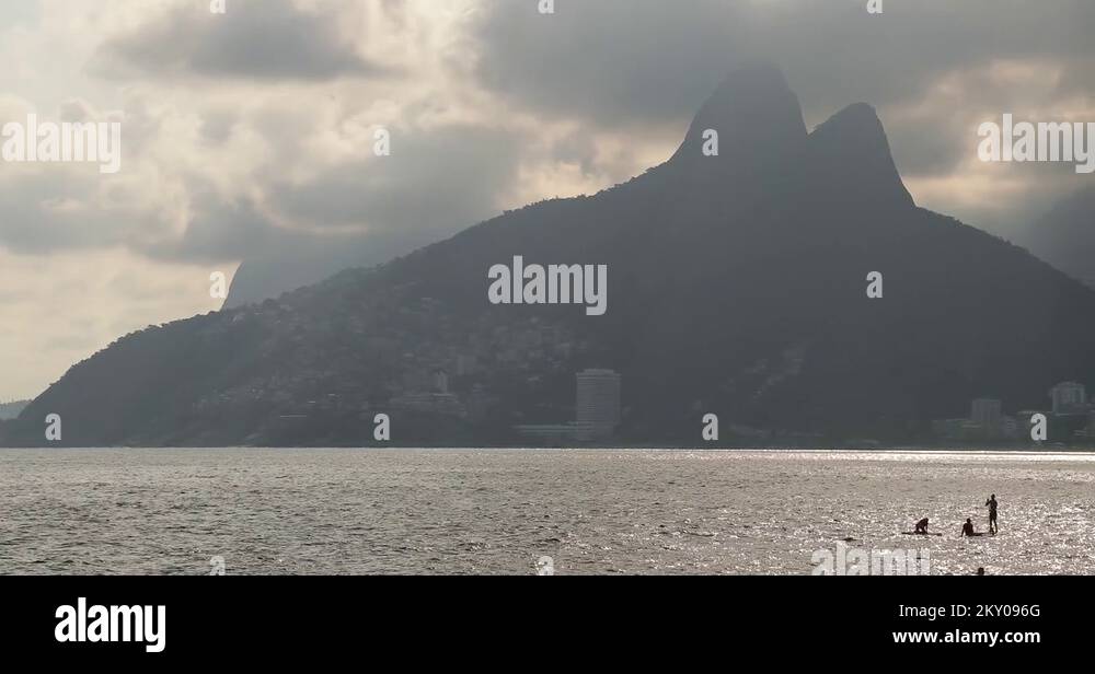 Huge Crowd of people at Copacabana Beach and Ipanema Beach Rio de ...