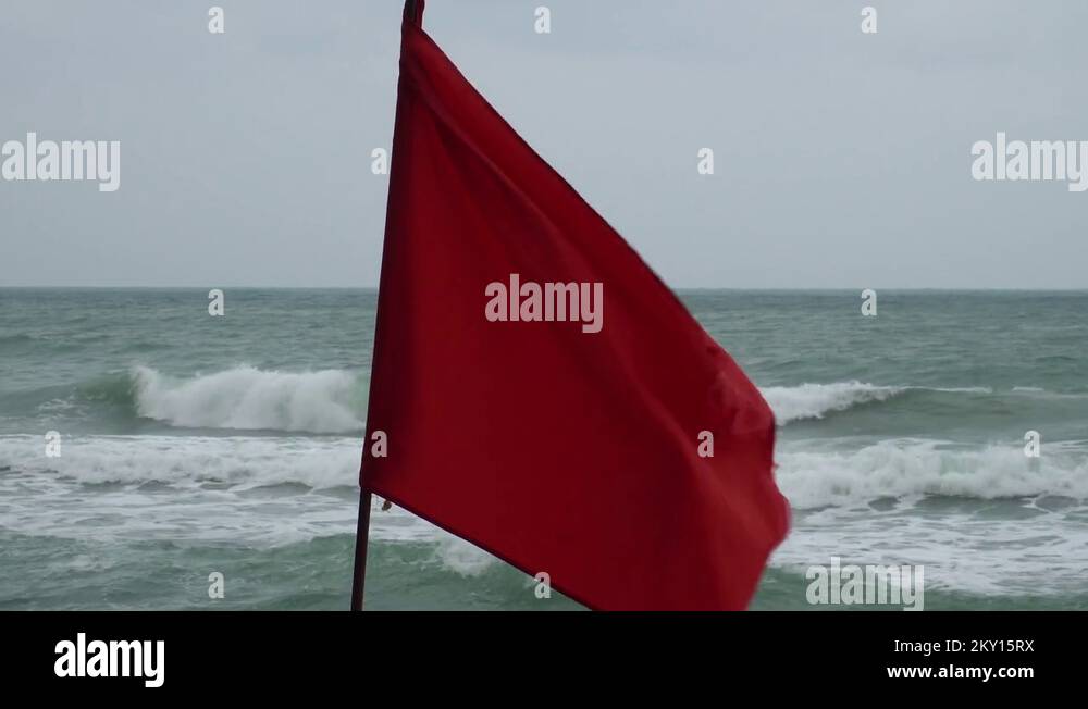 Red danger flag Stock Videos & Footage - HD and 4K Video Clips - Alamy