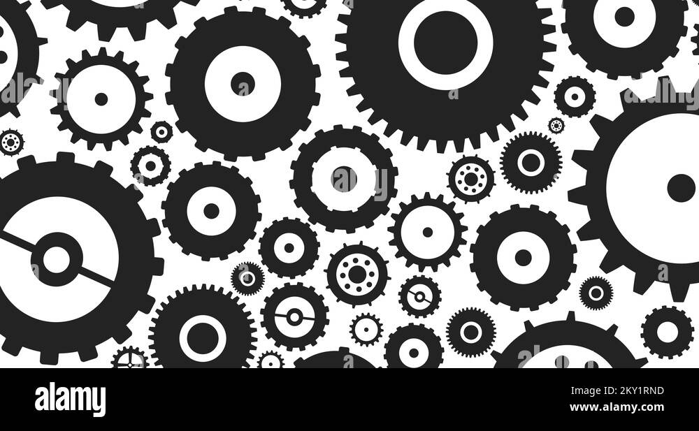 Cogs And Wheels Spinning Animation With Saved Alpha Channel Stock Video ...