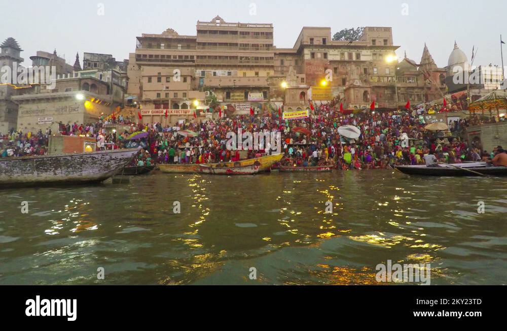 Varanasi benares ghats steps Stock Videos & Footage - HD and 4K Video ...