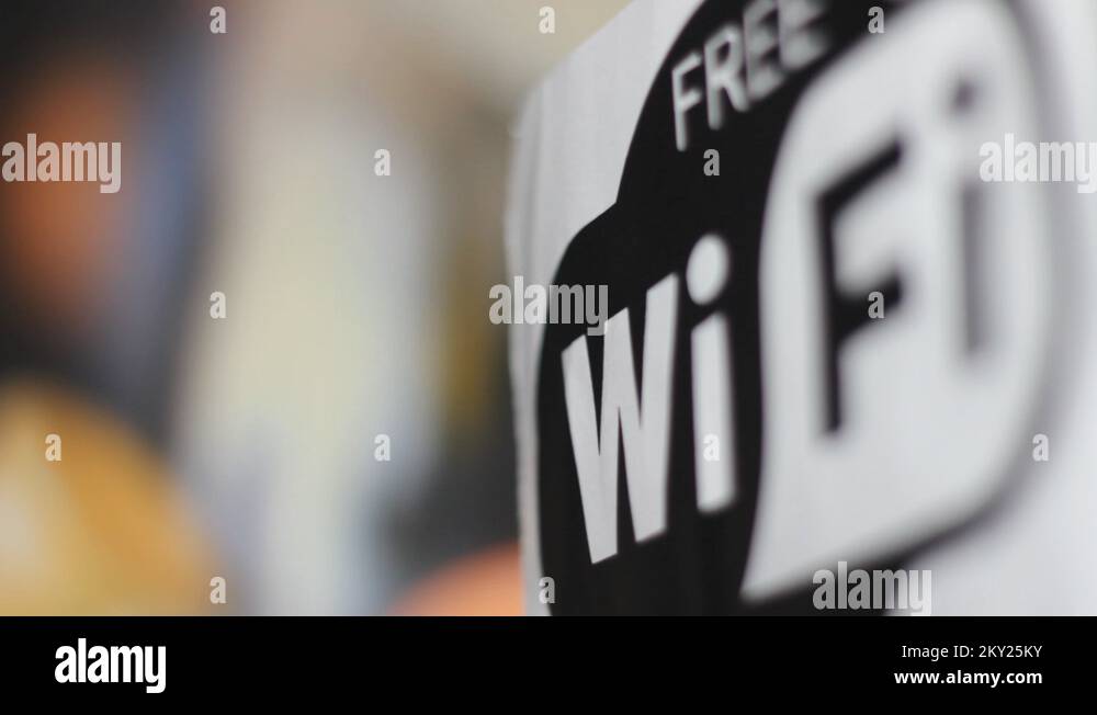 Wi fi area sign Stock Videos & Footage - HD and 4K Video Clips - Alamy