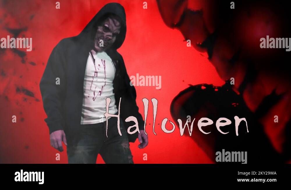 Scary Bloody Halloween 4K Loop Stock Video Footage - Alamy