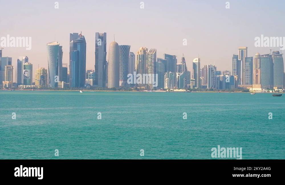 Doha bay waterfront Stock Videos & Footage - HD and 4K Video Clips - Alamy