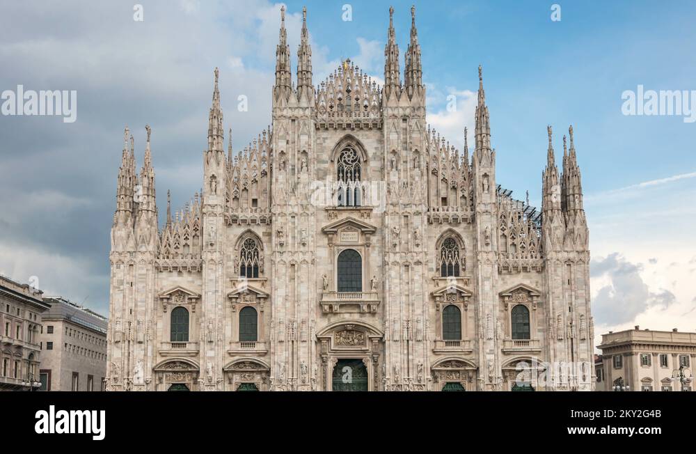 Duomo di Milano, a famous Milan Cathedral one of the best known city ...