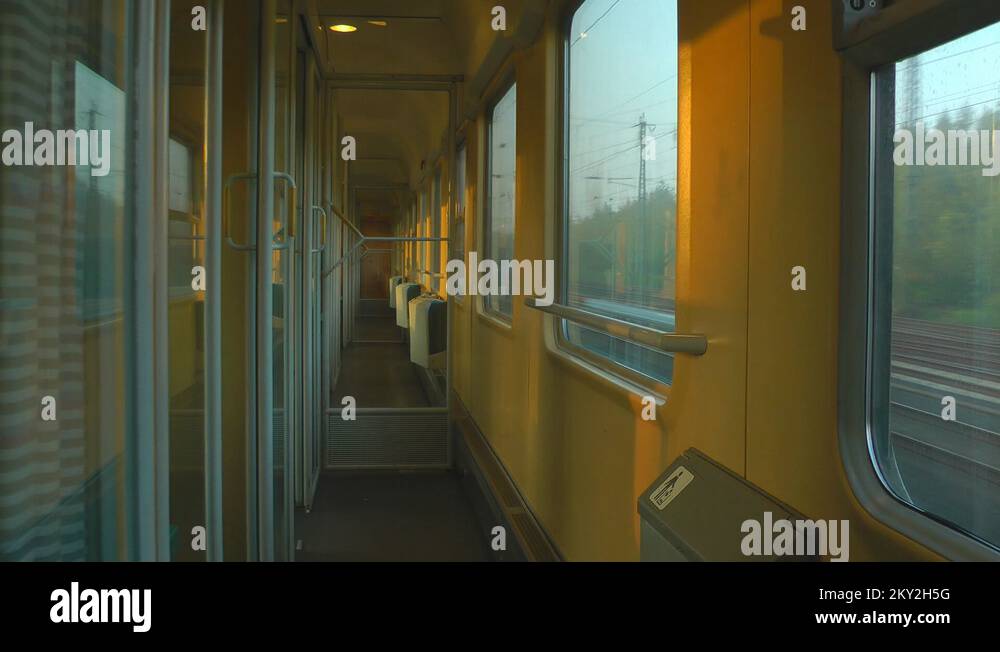 Compartment coach, Intercity, Deutsche Bundesbahn, Germany Stock Video ...