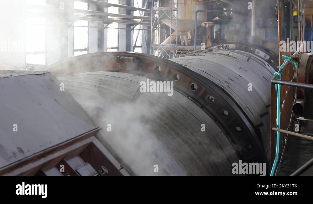 Steam inside of industrial plants Stock Video Footage - Alamy