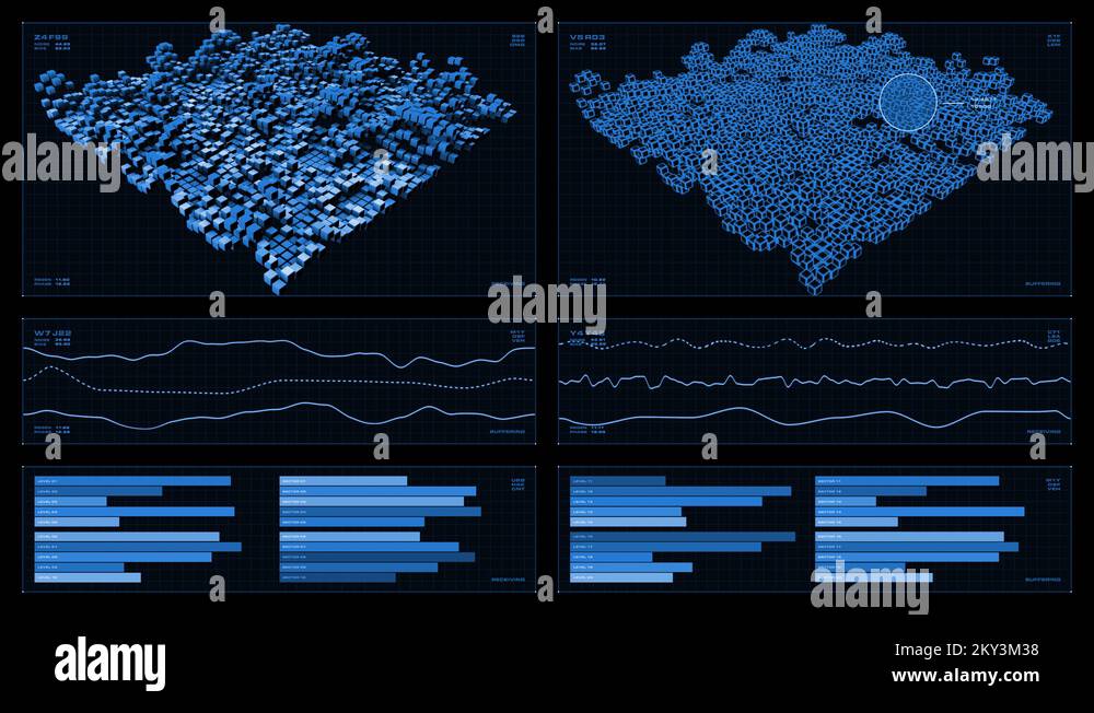 Monochromatic visual display: visualization, graphs, readouts ...